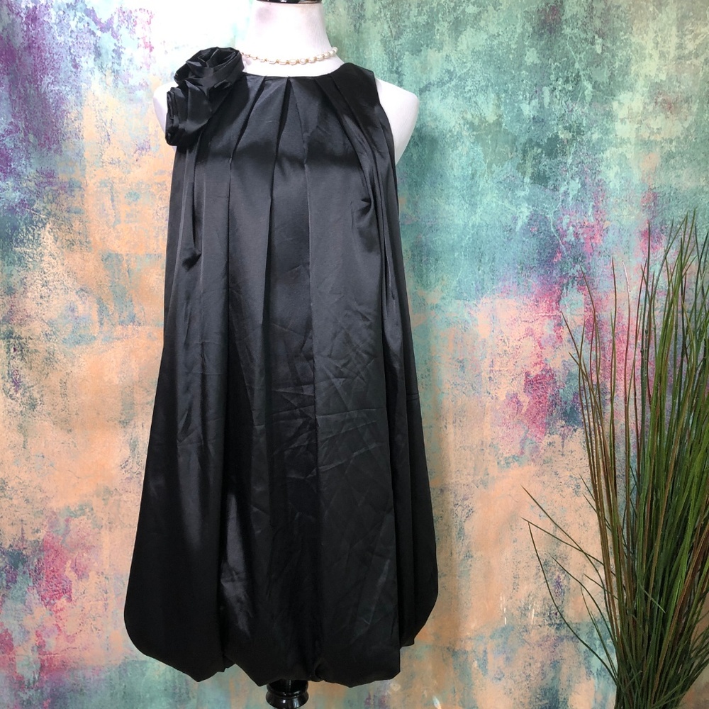 Devine Black Bubble Satin Cocktail - Semi Formal - Pa… - Gem